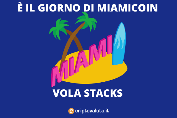 Stacks vola grazie all'arrivo di MiamiCoin MIA - Criptovaluta.it®