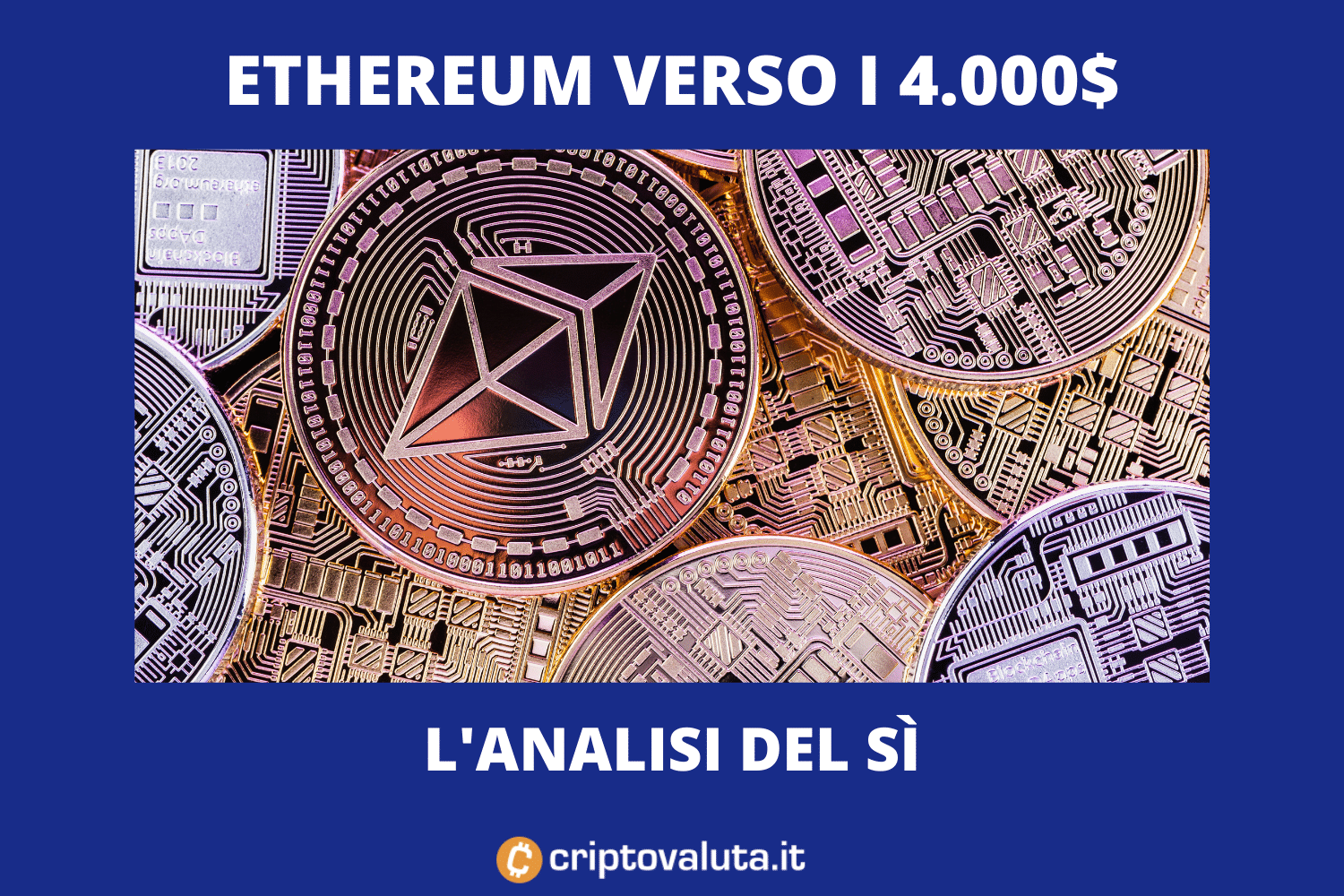 Ethereum arriverà a 4.000$ | Quando? La nostra analisi su ETH