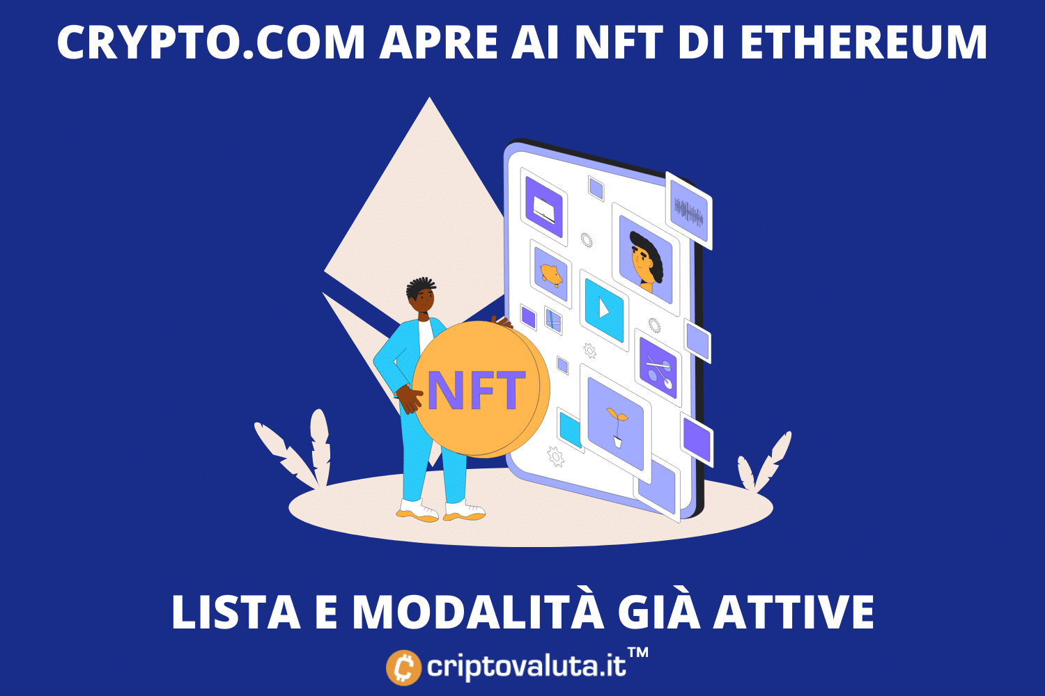 Ethereum NFT disponibili su Crypto.com | Ecco come funzionerà