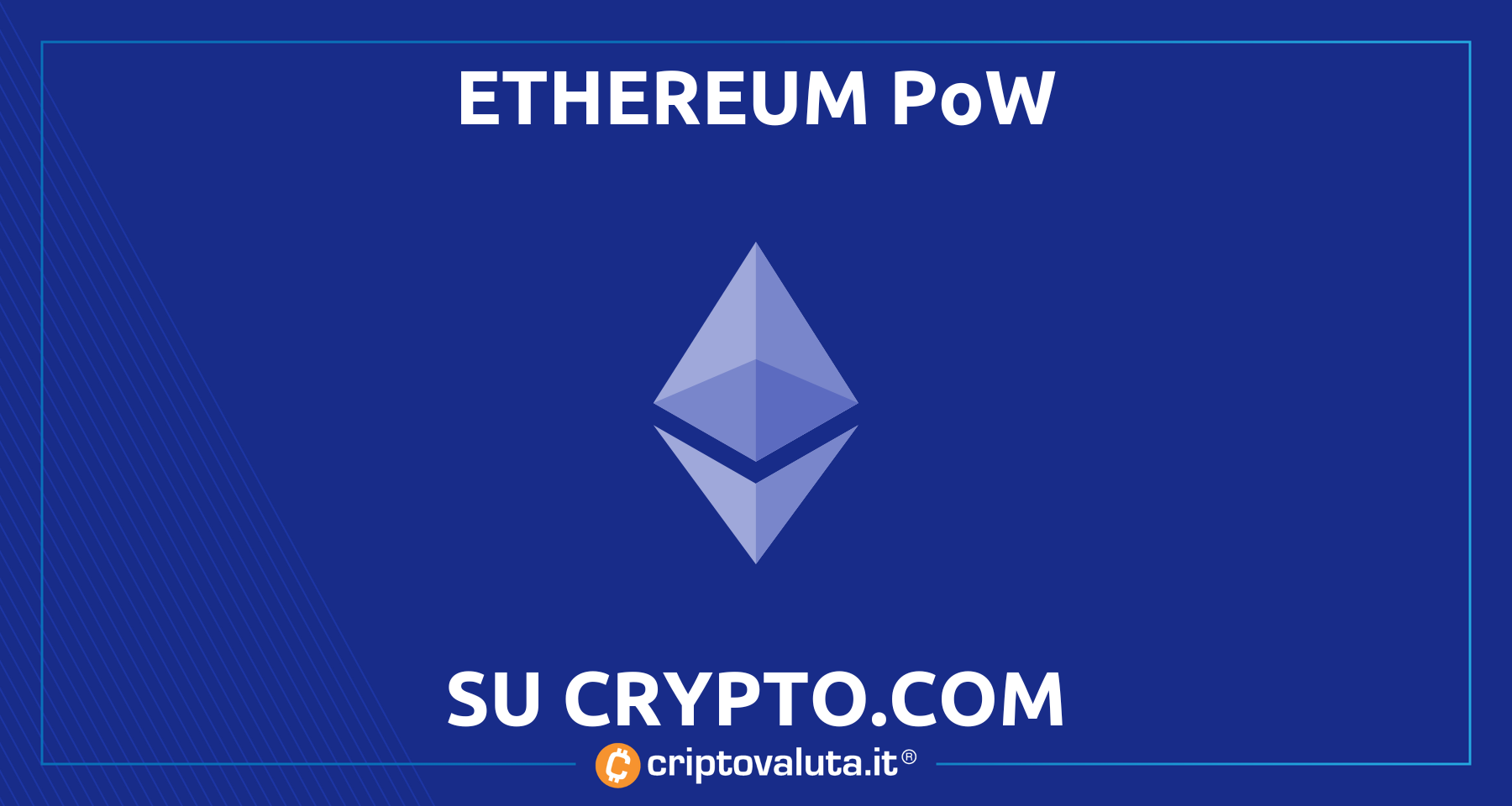 Crypto.com aggiunge i derivati $ETHW | Tutti i dettagli per cominciare ...