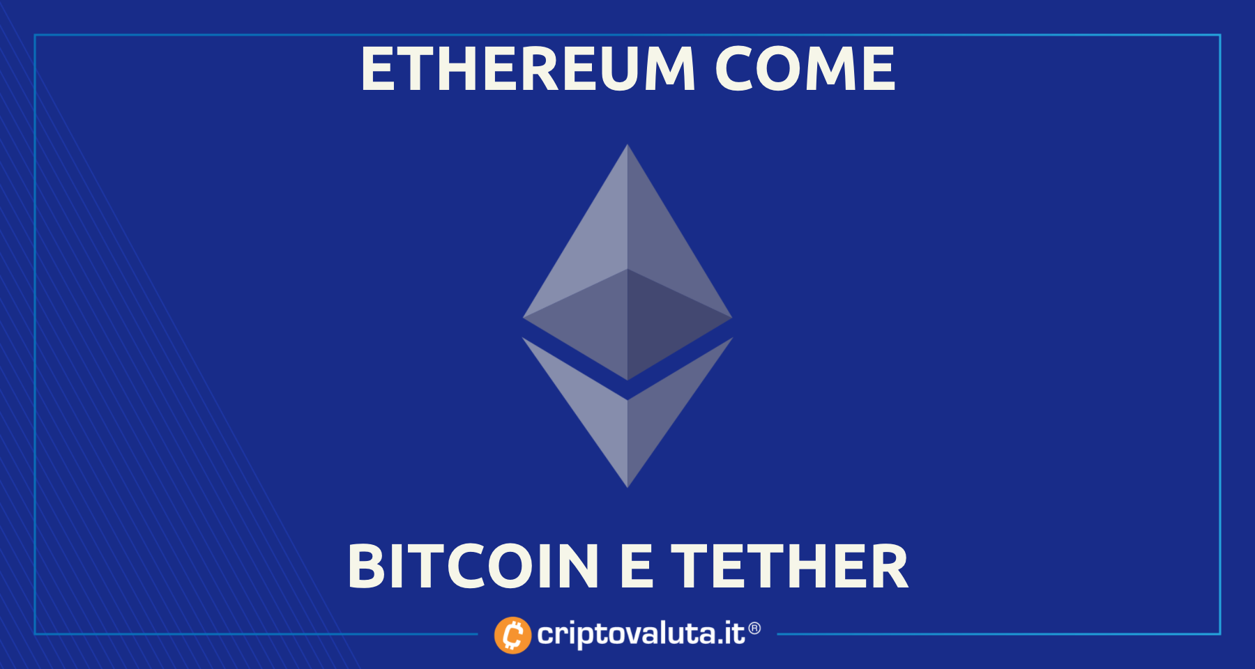 Ethereum è come Bitcoin e Tether! | I ripensamenti di CFTC...
