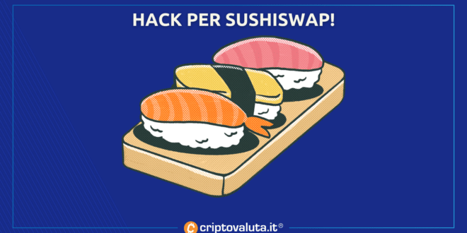Crypto: hack per Sushiswap | $SUSHI perde il 4% - Criptovaluta.it®